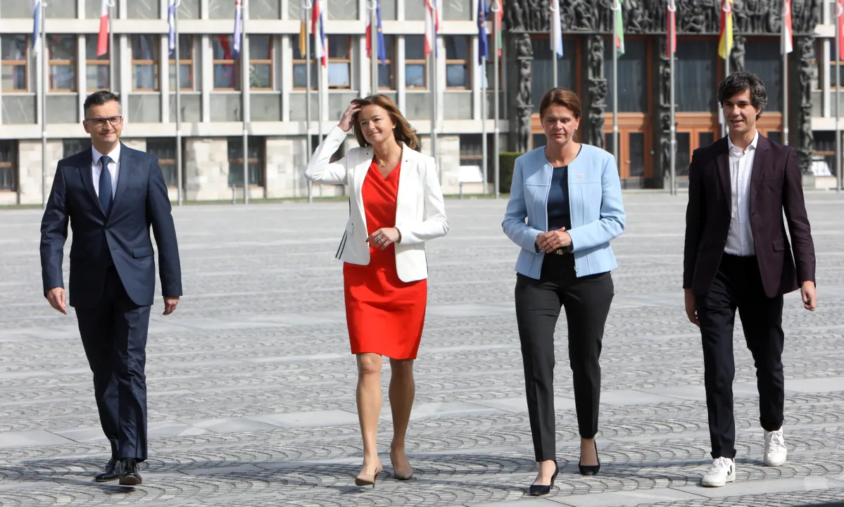 Luka Mesec in Robert Golob se bosta pomerila v Ljubljani-Center