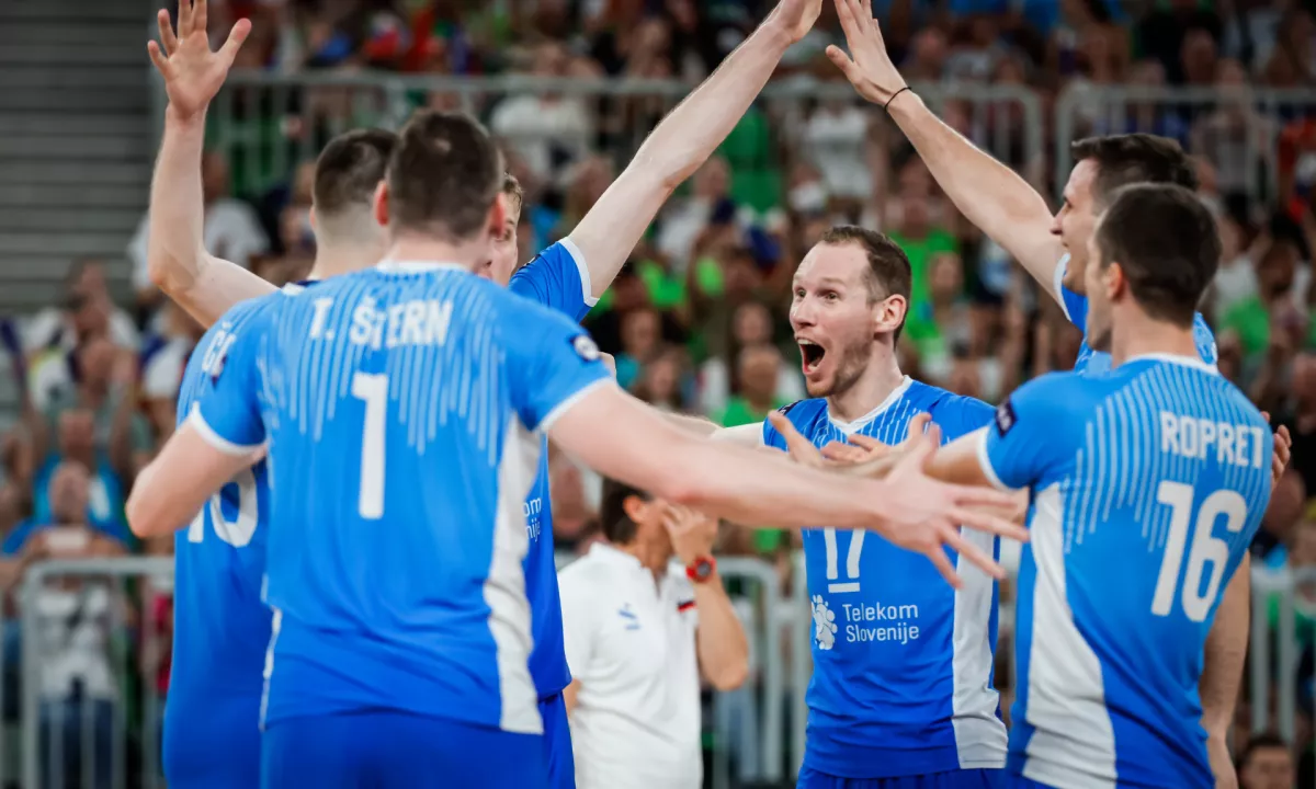 Odlična igra: slovenski odbojkarji boljši tudi od ZDA